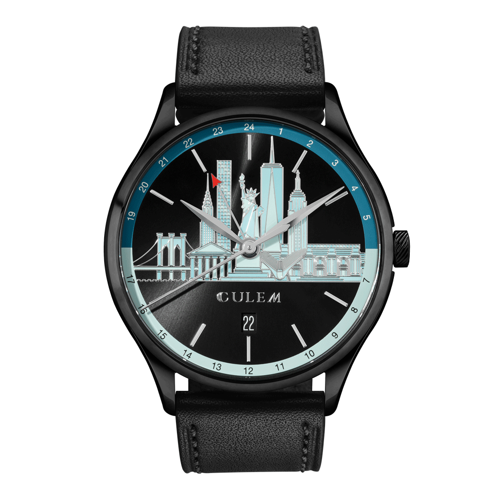 New York Skyline GMT |Black Watch - Statue of Liberty